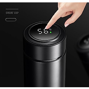 Stainless Steel Thermos, Smart Sports Water Bottle with LED Temperature Display ,Double Wall Vacuum Insulated Water Bottle, Stay Hot for 24 Hrs, Cold for 24 Hrs