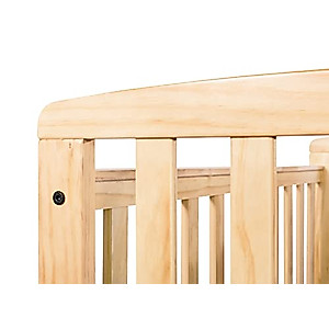 Child Craft Bristol Professional Series Compact Crib with Casters, Natural