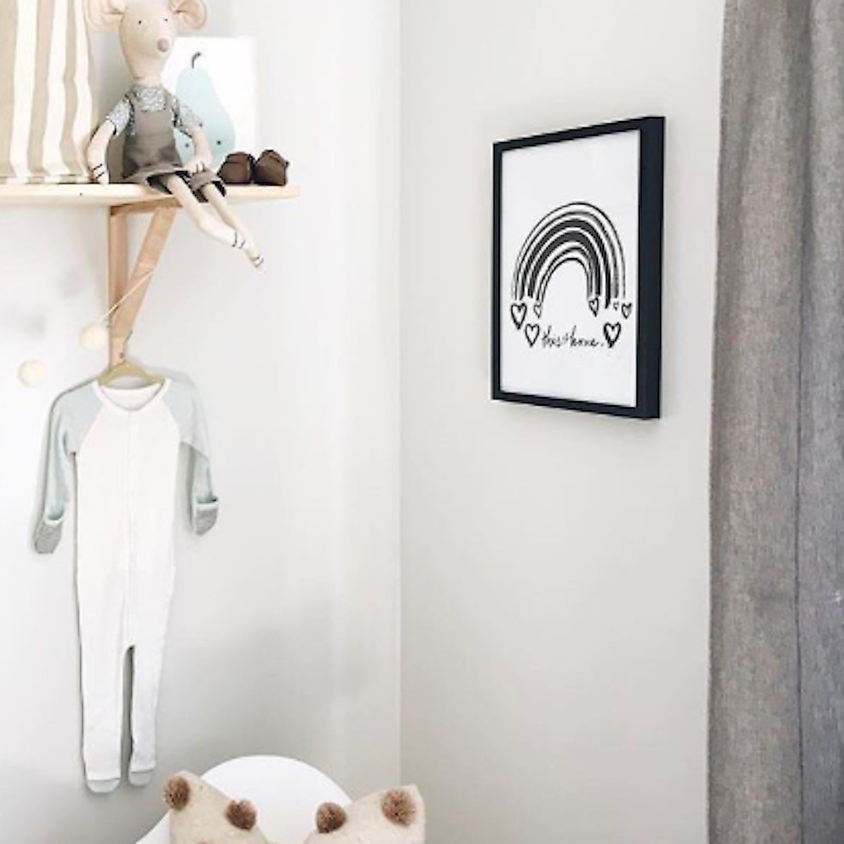 goumikids Goumi'all, Smart Adjustable Footie Baby Pajamas Made With Soft, Organic Material - School Of Fish (Gray), 0-3 Months