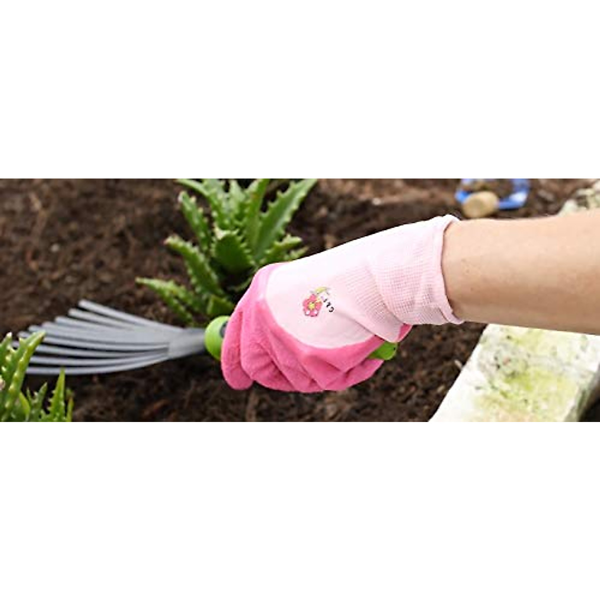 Women Gardening Gloves with Micro Foam Coating - Garden Gloves Texture Grip - Women’s Work Gloves 3 Pair Pack - Working Gloves For Weeding, Digging, Raking and Pruning