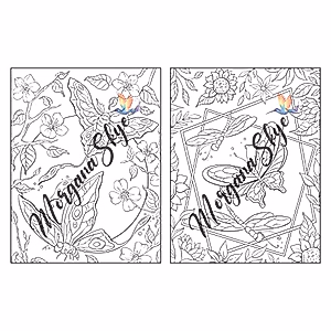 Butterflies Adult Coloring Book: Beautiful Butterfly Designs with Lovely Flowers, Cute Animals and Relaxing Nature Scenes for Stress Relief and Relaxation