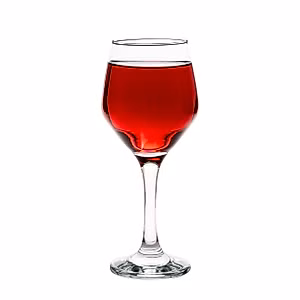 Vikko Wine Glasses, Set of 6 Stemmed Wine Glasses for Red and White Wine, 11.25 Oz Capacity, Thick and Durable Wine Glasses, Small Wine Glasses with Stem, Red Wine Glasses