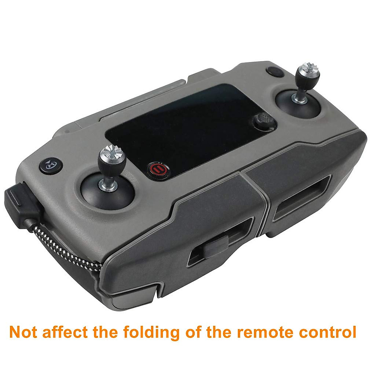 Hanatora 3.66 Inch Micro AB to iOS Remote Controller Cable for DJI Mavic Mini,Mini SE,Mavic 2 Pro/Zoom,Mavic Air,Mavic Pro Platinum, Phone OTG Nylon Braided Data Cord Accessories(iOS Connector)