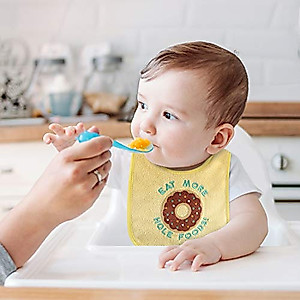 The Peanutshell Terry Bib Set for Baby Boys or Girls, 8 Pack Unisex Set for Feeding, Teething, Drooling