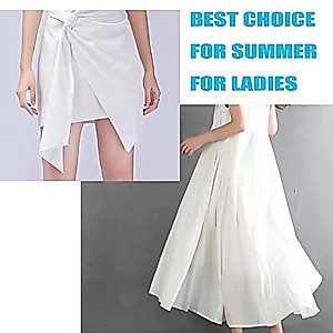 Polyester Fabric by The Yard with Spandex,Knit Single Jersey Stretch Fabric for T Shirt, Pet Dec.Tablecloth, Dust Cover, DIY (White Solid 1 Y)