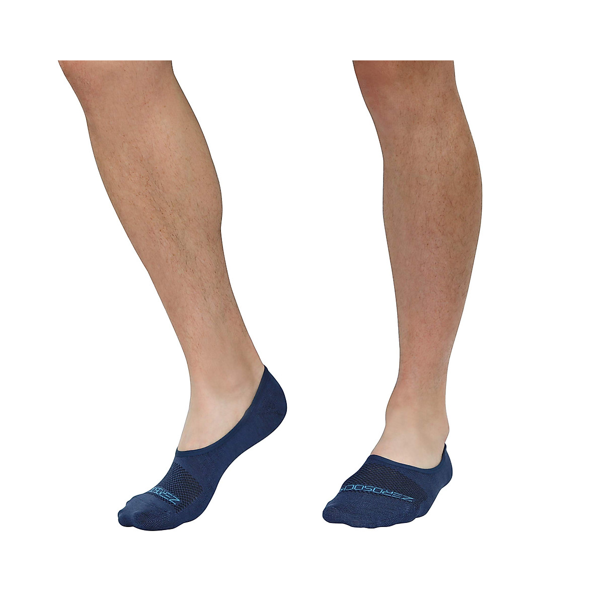 ZeroSock Bamboo Viscose Super Low Invisible Socks With Mesh Ventilation with Anti-Slip Gel Heel Grip (4 Pairs Per Box)