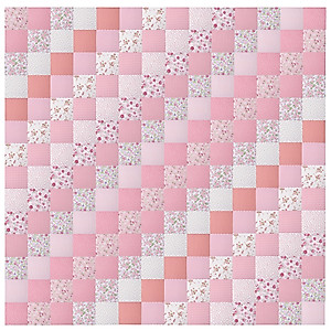 Nodsaw Layer Cake Fabric for Quilting 10 inch, Precut Fabrics Square 10x10 inch for Quilting, Print Pink Cotton Quilt Fabric Squares Bundles for Sewing DIY Patchwork Craft(42Pcs)