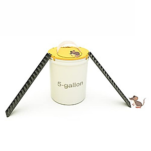 2Packs Mouse Trap Bucket - Bucket Lid Mouse Trap, Auto Reset Design Balance Mouse Trap for Indoor & Outdoor ，5 Gallon Bucket Compatible