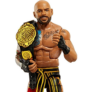 Mattel WWE Ricochet Elite Collection Action Figure, Deluxe Articulation & Life-like Detail with Iconic Accessories, 6-inch