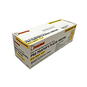 Frost King P9400 High Density Painter's Plastic Sheeting, 9' x 400' x .31 mil, Clear, Dispenser Pack