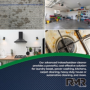 RMR Degreaser and Cleaner - Ready to Use Indoor/Outdoor Formula Works on Contact, For Heavy-Duty Cooking Surfaces, Indoor, Outdoor, Automotive, and Equipment Cleaning, 1 Gallon