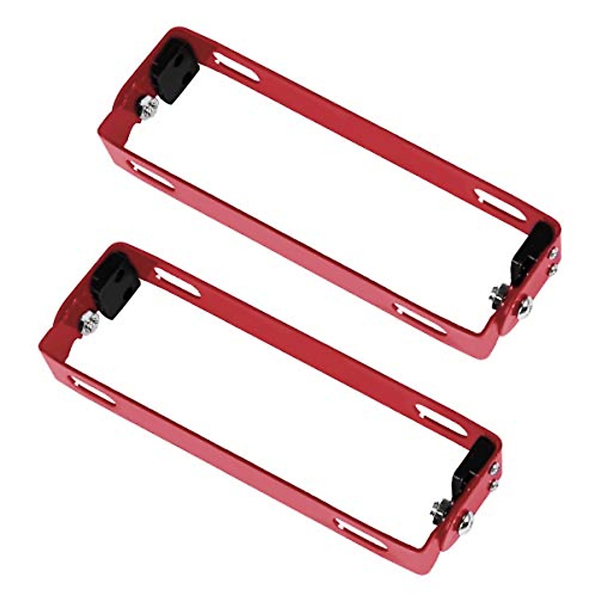 Garneck Car Mount Car Bling Accessories 2pcs License Plate Holder Adjustable Alloy Motorcycle License Holder Rear License Holder for Motorcycle Motorbike Red Car Stands Car Accesories