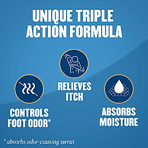 Gold Bond Medicated Talc-Free Foot Powder 10 oz., Maximum Strength Odor Control & Itch Relief