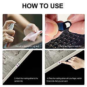 SOLUSTRE 2PCS Camera Privacy Cover SSD Laptop Webcam Blocker latop Computer Tablet Lap desks Web Camera Cover Slider White Environmental Protection Material Plastic Protection Cap Flat