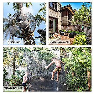 Fogland Misting Nozzles for Cooling System:20pcs Clogging-Prevent Cleanable Stainless Steel Mist Nozzles 0.012" Orifice 10/24 UNC for Patio Garden Trampoline