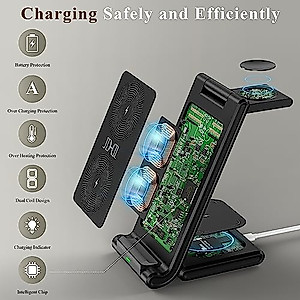 JDHDL 3 in 1 Wireless Charging Station