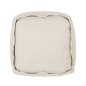 Christopher Knight Home Tattnall Contemporary Two Tone Fabric Cube Pouf, Teal, Beige