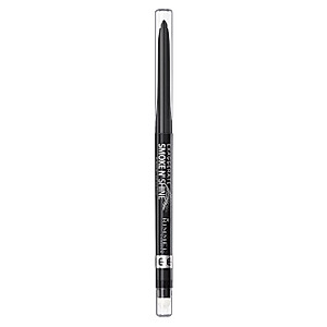 Rimmel London Exaggerate Smoke n' Shine Eye Definer Eyeliner, Long-Wearing, Gel Formula, Flake-Free, 001, Little Black Smokey, 0.01oz