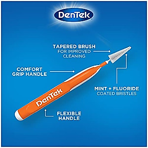 DenTek Easy Brush Interdental Cleaners, Standard, 16 Count, (Pack of 3)
