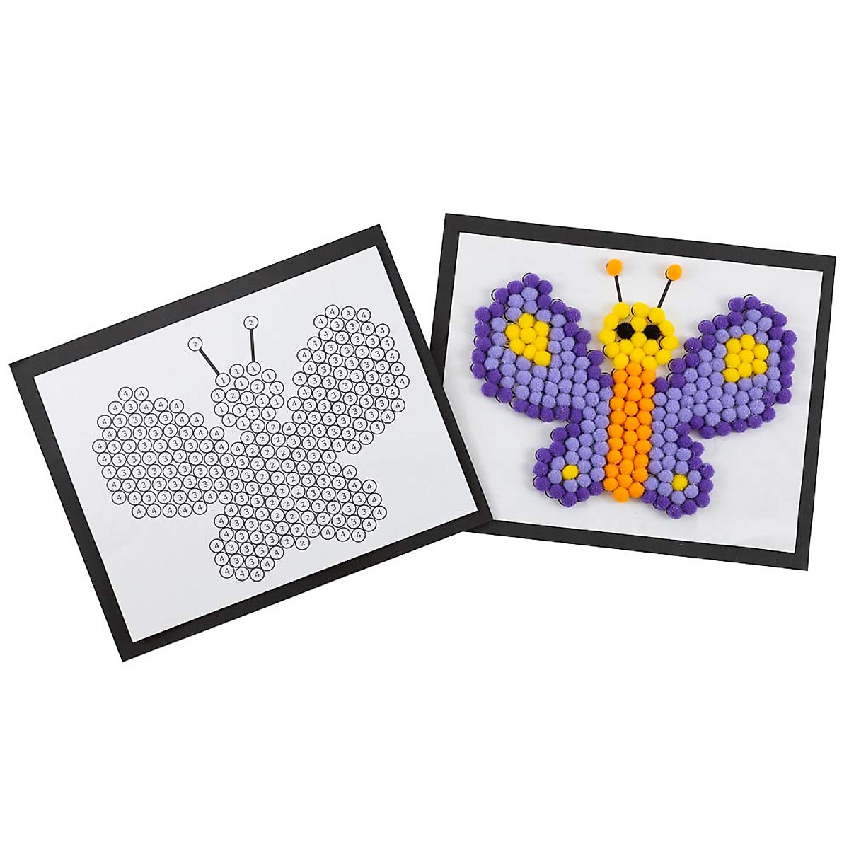 · TIN ROOF · CRAFTS Giant Arts and Crafts Supplies for Kids - Kit for Toddlers Age 4 5 6 7 8 9 – D.I.Y Crafting Collage – Loads of Supplies – Pipe Cleaners - Bag Rainbow Colored Small Pompoms 3/8"