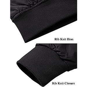 EKLENTSON Bomber Jacket Men Lightweight Casual Jacket Men Cotton Stand Collar Windbreaker Men Jacket for Men Winter