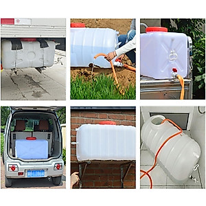 20 Gallon Water Storage Containers for Camping, 80L Large Capacity Water Tank with Spigot, Portable Emergency Water Storage for Household Water Outdoor Camping, RV, Self-Driving Tour