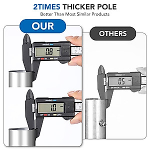 IDEALHOUSE Carports, 10x20 ft Outdoor Heavy Duty Car Canopy Metal Garage Boat Shelter Party Tent, White