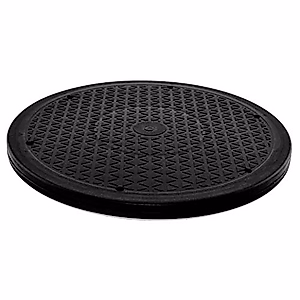 SAMYO Multi-use Heavy Duty 360° Rotating Swivel Stand Turntable with Steel Ball Bearings for Big Screen TV Computer Monitor Lazy Susan (12 Inches)