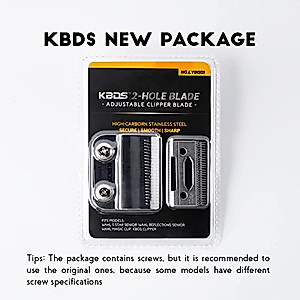 KBDS Professional Replacement Clipper Blades,Precision 2 Holes Adjustable Hair Clipper Parts Blade for Wahl Clippers,Wahl 5-Star Senior, Magic Clip, Reflections Senior