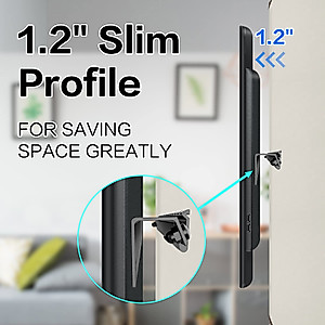 No Drill Drywall TV Mount, No Stud TV Wall Mount for 32-75 Inch Most Brand TVs up to 150lbs, Easy Install No Stud Studless TVs Wall Mount, Included All Hardware-New Level Bubble Meter