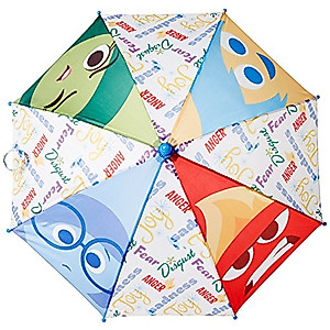 Disney Girls' Inside Out Umbrella, White, One Size