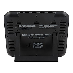 La Crosse Technology 513-1918S-INT Atomic Digital Wall Clock with Outdoor Temperature