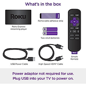 Roku Express HD 2 Pack | Streaming Player HD with Roku Simple Remote, Includes Premium HDMI Cable | with Microfiber Cleaning Cloth