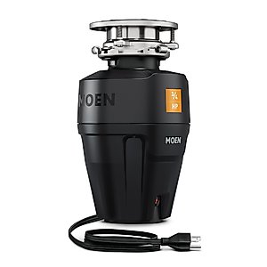 Moen EX75C GX Series Garbage Disposal, 3/4 HP, Unfinished