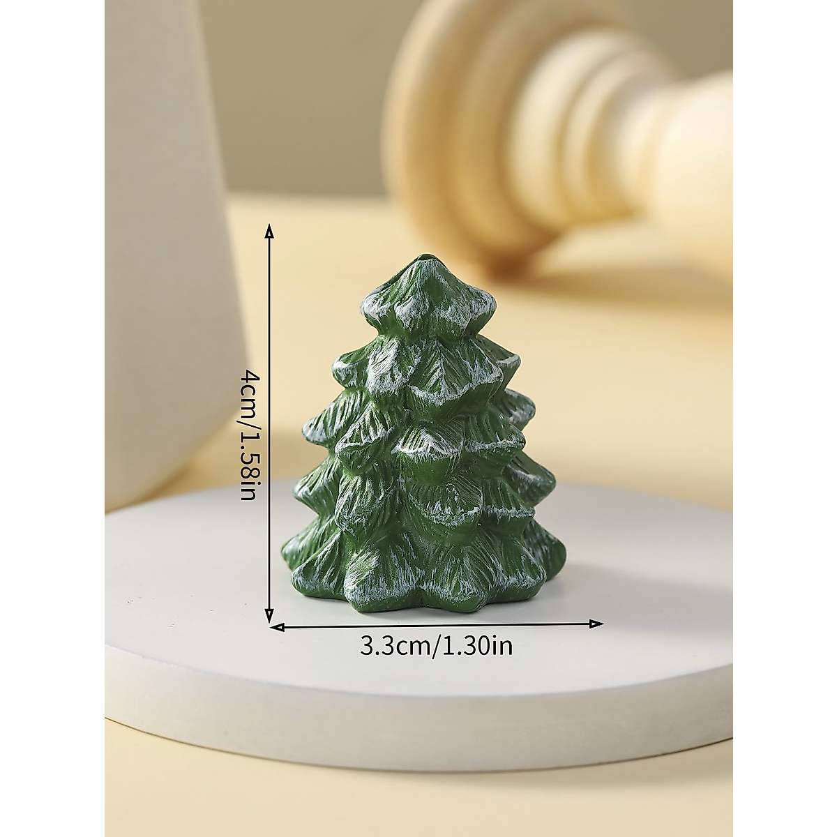 Christmas Tree Place Card Holders Name Card Holder for Table Settings, Green Table Number Holders Decorations Food Tent Lables Holder for Xmas Party, Winter Wedding, New Year Holiday, Set of 6