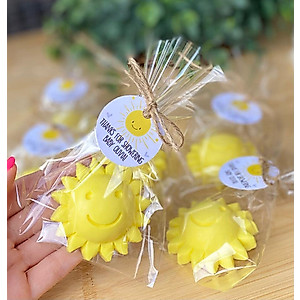 Sun Baby Shower Soaps - You Are My Sunshine Baby Shower Favors, First 1st Trip Around The Sun Birthday Decorations, 1st Birthday Party Gift