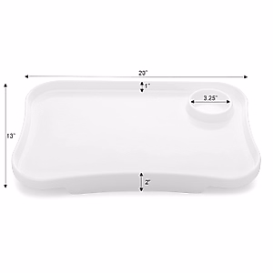 SpillyTray | Hard Plastic Kid's Placemat with Elevated Ridge and Non-Slip Surface on Bottom | Multi-use Kid's Tray | Contain Mealtime Spills and Craft Messes Within Child's Tray | BPA Free