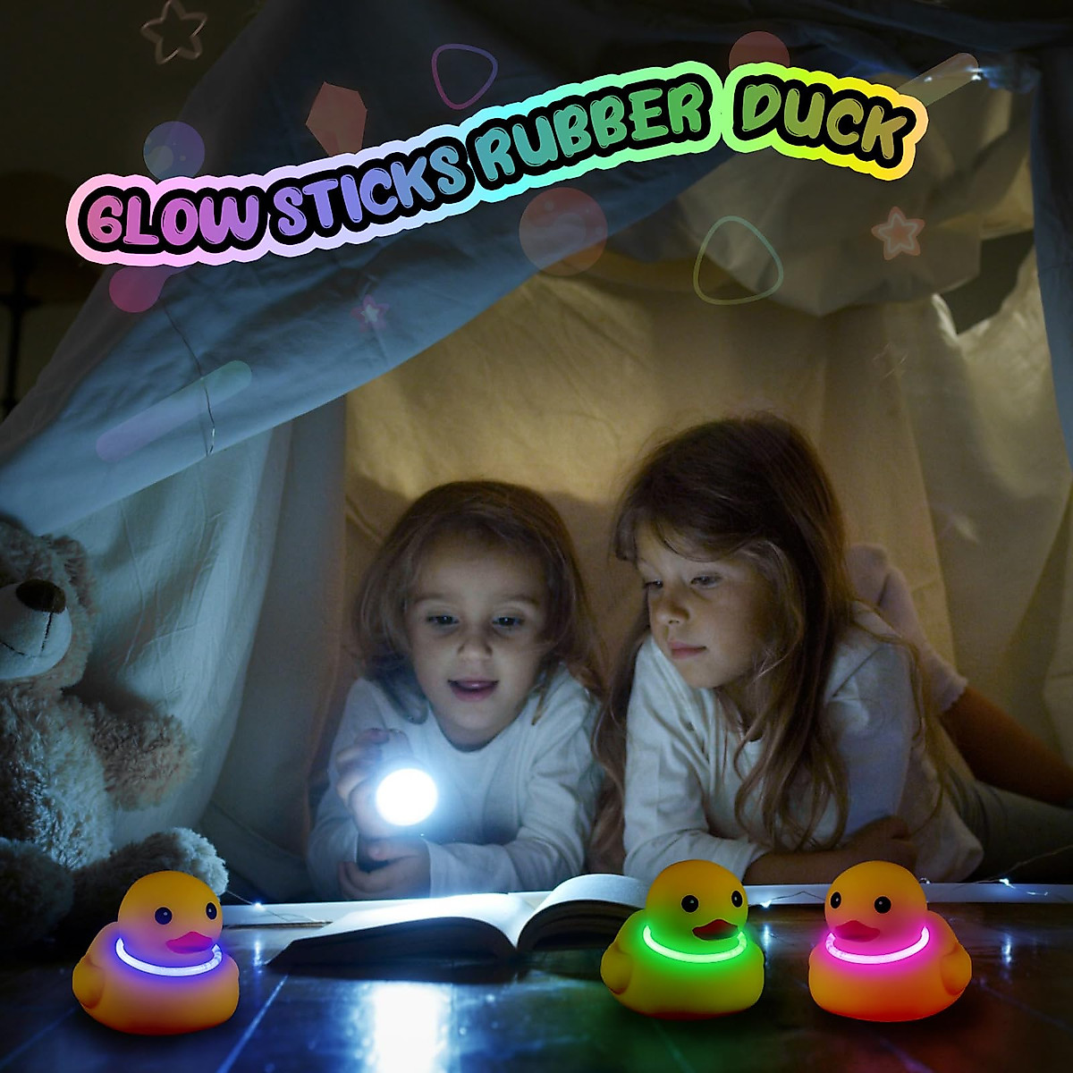 Deekin 10 Pcs 5 Inches Large Yellow Rubber Ducks Bulk Large Duck Bath Toy Squeak Rubber Duckie Bathtub Floating Bath Duck for Birthday Party Decoration Gift Swimming Pool (Bright)