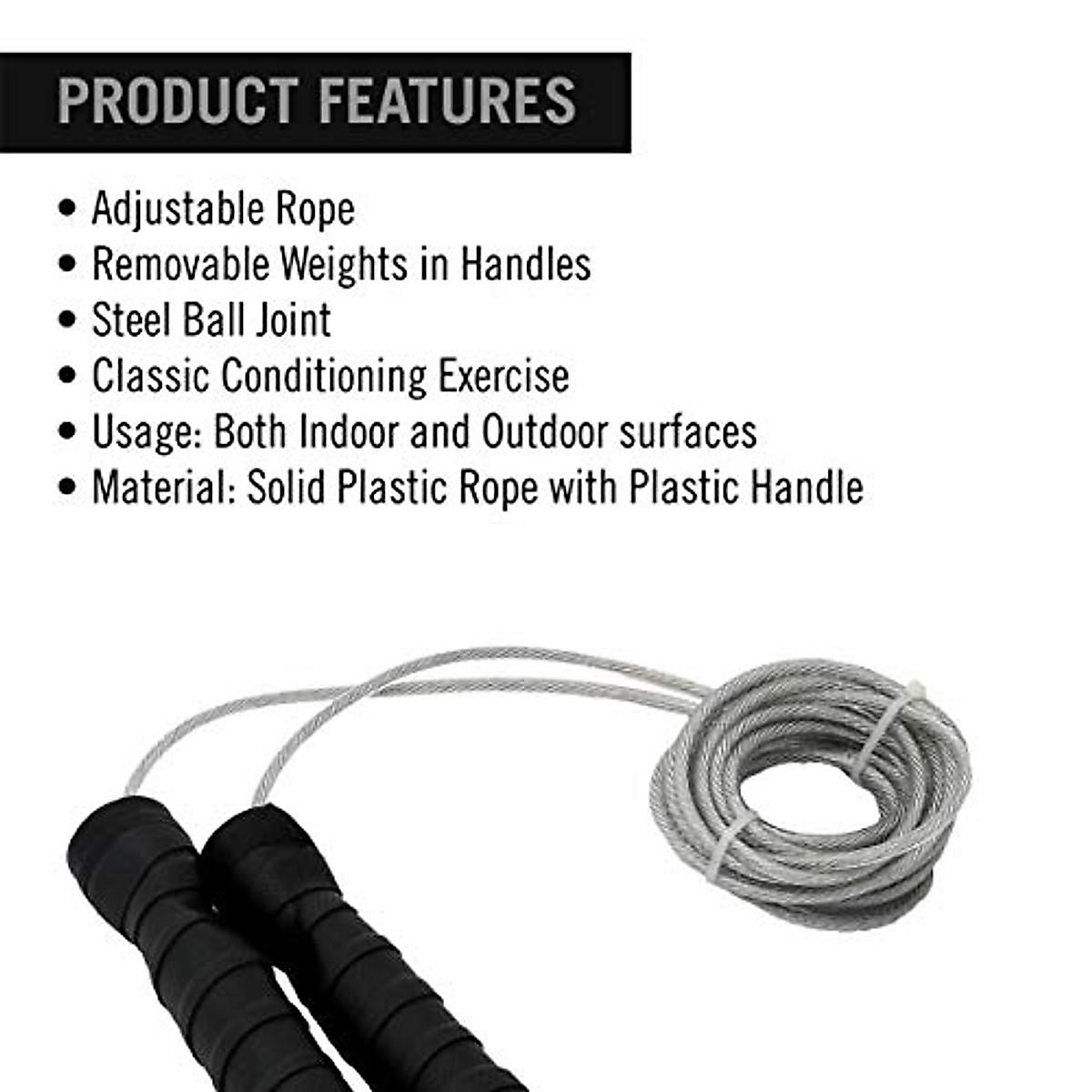 Everlast Adjustable Speed Rope, 11'