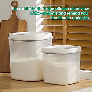 TBMax Large Food Storage Containers with Airtight Lid | Rice Storage Container 10 lbs / 5Kg | Plastic Food Storage Bin for Kitchen Pantry Organization and Storage Container