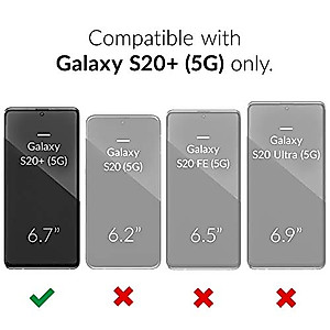 Crave Dual Guard for Samsung Galaxy S20+ Case, Shockproof Protection Dual Layer Case for Samsung Galaxy S20+, S20 Plus 5G - Slate