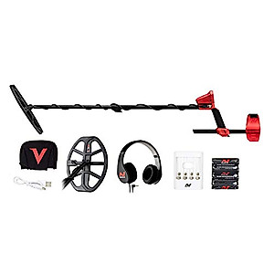 Minelab Vanquish 540 Metal Detector with V12 12” x 9” Double-D Waterproof Coil