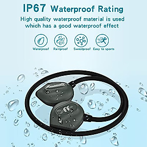 DOBVDLA ULlife Bone Conduction Headphones Lightest Sweatproof Headset Bluetooth 5.3 Sport Headphones with Mic, Foldable Wireless Open Earphones for Running with Ear Hooks