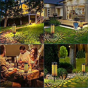 TomCare Solar Lights Outdoor Upgraded Bright Solar Pathway Lights 6 Pack Bigger Size Decorative Solar Garden Lights Solar Powered Waterproof Led Landscape Christmas Lighting for Path Lawn Yard Walkway
