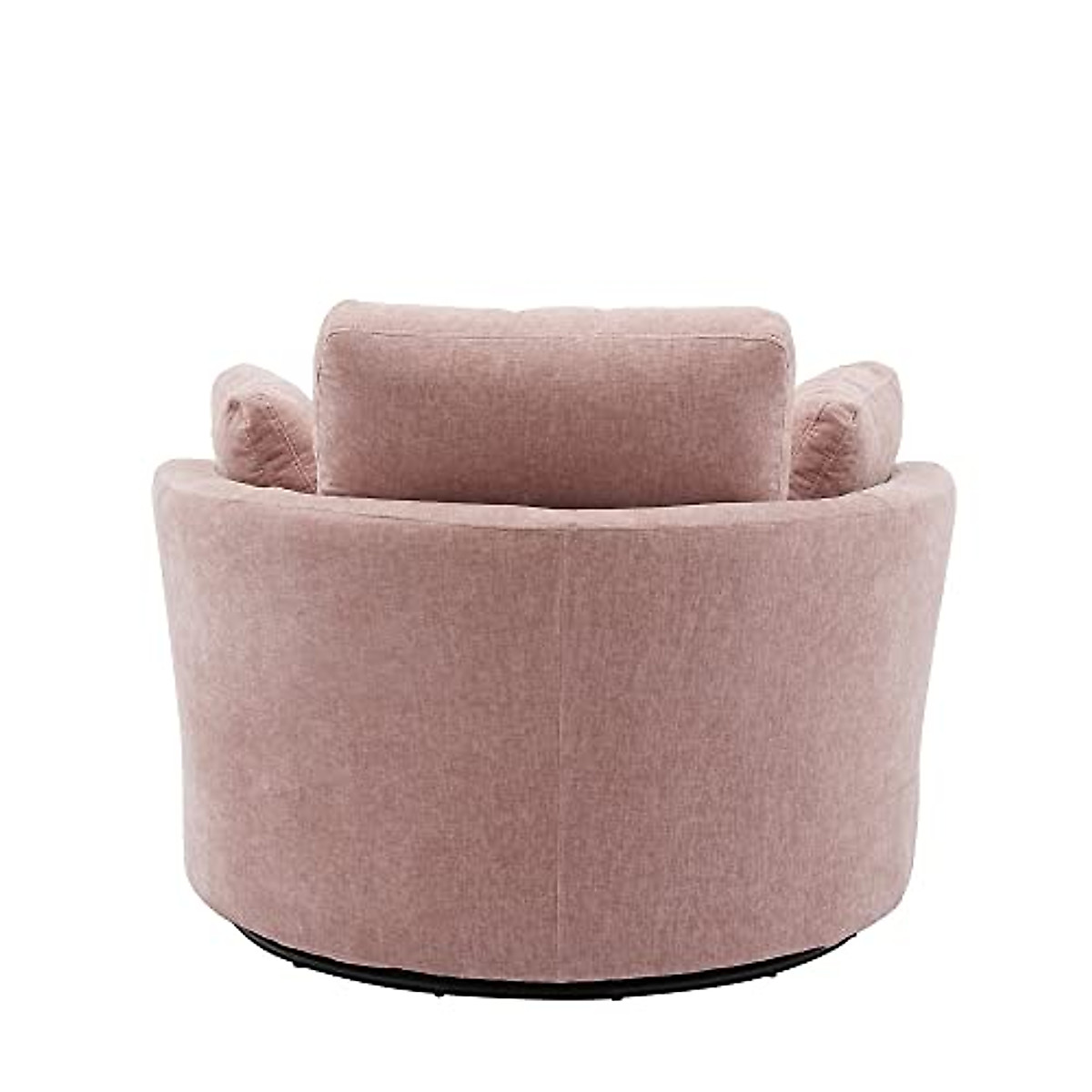 Oversized Swivel Accent Barrel Chair with 3 Pillows,Modern Comfy Upholstered 360 Recliner Sofa Cozy Club Chaise Leisure Round Loveseat Lounge Armchair for Living Room/Bedroom/Hotel/Nursery/Office