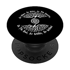 As Above So Below as the Universe So The Soul Wiccan Pagan PopSockets Swappable PopGrip