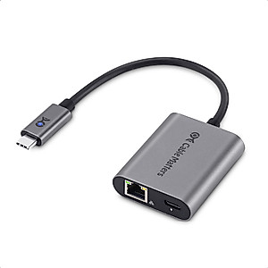 Cable Matters USB C to 2.5 Gigabit Ethernet Adapter with Charging 100W, 2.5g Ethernet to USB-C Adapter (2.5gbps Ethernet Port) - Compatible with MacBook Pro, iPad Pro, XPS, Microsoft Surface Pro