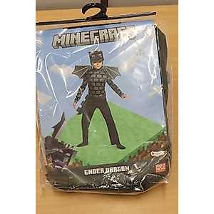 Disguise Minecraft Ender Dragon Costume for Kids, Video Game Inspired Character Outfit, Classic Child Size Medium (7-8) Black (105099K)