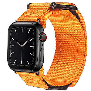 Hemsut Compatible With Apple Watch Band, Rugged Nylon Sports Strap With Woven Loop Design For iWatch 42mm/44mm/45mm 38mm/40mm/41mm, Tough Replacement Band For Series 7/6/5/4/3/2/1/SE Men Women