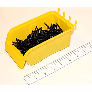 WallPeg - Made in USA - Pegboard Organizer System, Peg board (PK-2-3-15) Kit with Pegboard Bins, Hooks, Peg Board, Pegboard Wall Storage System (3 Tracks- 15 Bins)